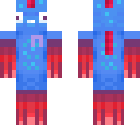 Fish skin cancer awareness ribbon | Minecraft Skin