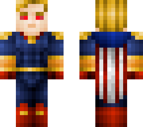 Homelander with laser eyes | Minecraft Skin