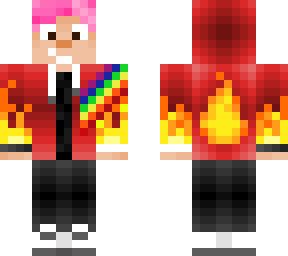 Loony on fire | Minecraft Skin
