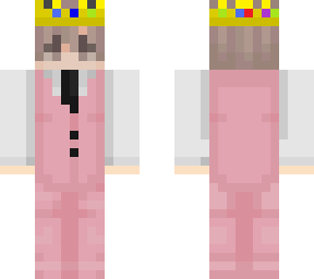 pink suit with techno crown