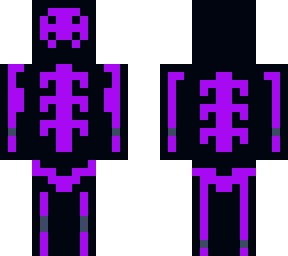 purple skull trooper | Minecraft Skins