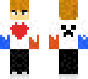 hand water and flame | Minecraft Skins
