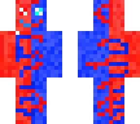 blue and red | Minecraft Skin