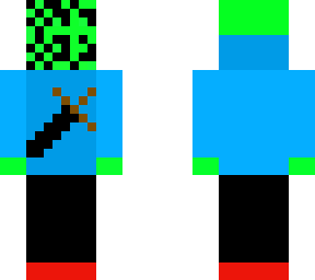 cursed dream with blue hood | Minecraft Skin