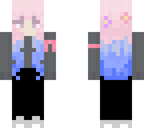 Modern teen Girl(with cancer ribbon) | Minecraft Skin