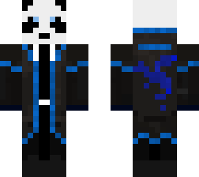 Blue panda With tux | Minecraft Skin