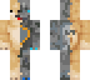 half robot | Minecraft Skins