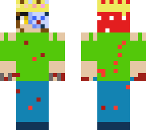 Shubble And Techno's crown and Her Wolf's Spirit | Minecraft Skin