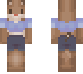 Hamster Hampter Blue Croptop Crop Top Cute Minecraft Skins