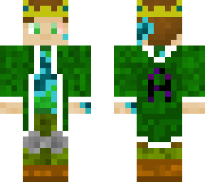 Skulk infected King Acrilior | Minecraft Skin