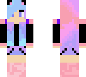 rainbow hair | Minecraft Skins