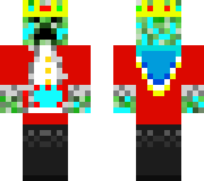 If techno was a charged creeper | Minecraft Skin