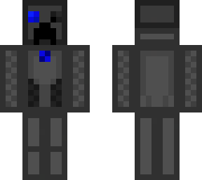 My new cyborg creeper skin | Minecraft Skin