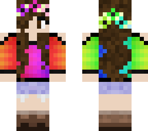 neon girl | Minecraft Skins