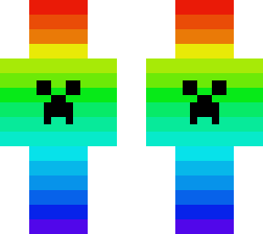 rainbow creeper | Minecraft Skins