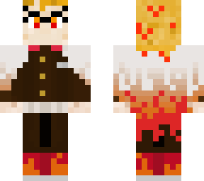 demon slayer rengoku | Minecraft Skins