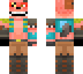 Shattered glamrock foxy | Minecraft Skin