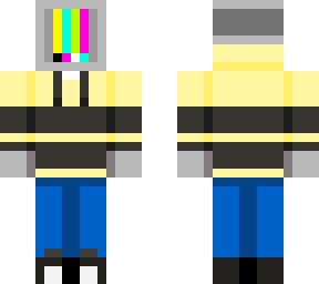 Tv head with bee hoodie | Minecraft Skin