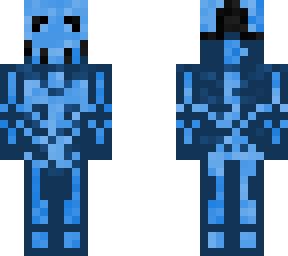 Blue Skeleton | Minecraft Skin