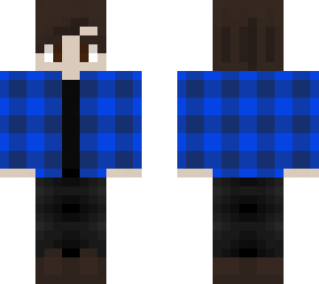 Boy Orange Plaid | Minecraft Skin