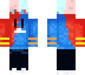 fire and ice boy | Minecraft Skins