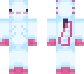 Cyan Axolotl | Minecraft Skin