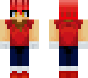 Fire Sonic (Human) | Minecraft Skin