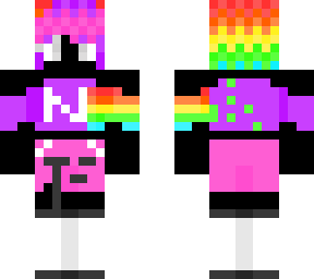 Neon Girl Minecraft Skins
