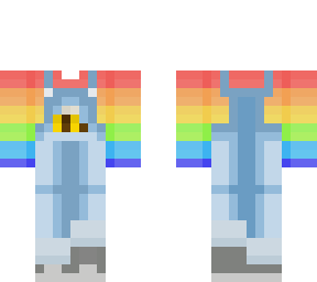 Bee Overalls with rainbow Shirt | Minecraft Skin