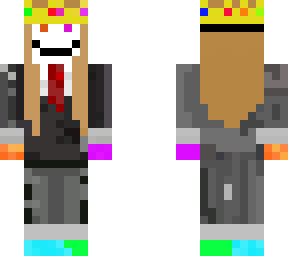 Corruption's Skin (Normal Crown Finished and Fixed) | Minecraft Skin