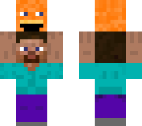 Orange Steve Minecraft Skins