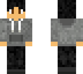Grey Hoodie Boy | Minecraft Skin