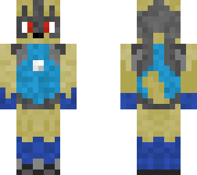 Shiny lucario | Minecraft Skin