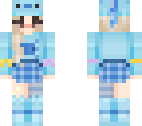 Sylvee Aqua Axolotls MCC | Minecraft Skin