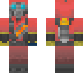 TF2 - Pyro with Hood and Horns | Minecraft Skin