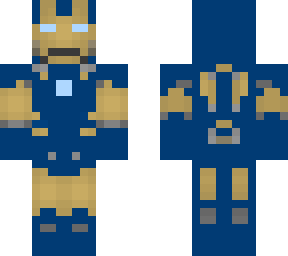 Blue iron man | Minecraft Skin