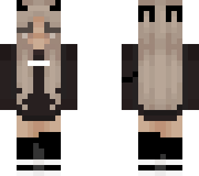 cute devil in black :) | Minecraft Skin