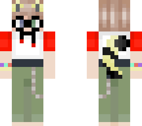 Th3_r4t_k1ng in a cropped hoodie and cargo pants | Minecraft Skin