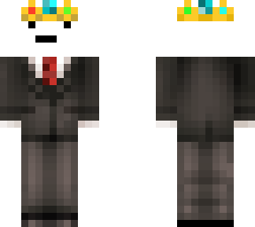 crown man with suit | Minecraft Skin