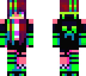 rave girl | Minecraft Skins
