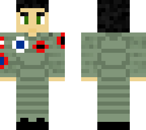 Top Gun, Maverick, 1986, Flight Suit, No Helmet | Minecraft Skin