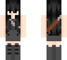 wither skeleton girl | Minecraft Skins