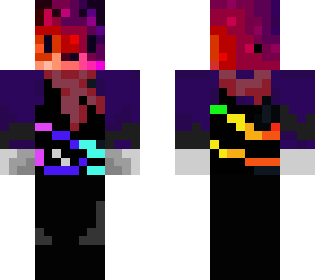 Rainbow Fox Minecraft Skins