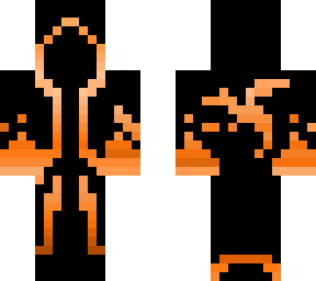Black And Orange Minecraft Skins