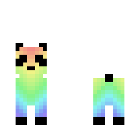 rainbow panda | Minecraft Skin