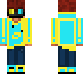 blue and yellow | Minecraft Skin