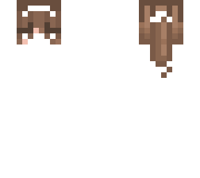 Brown Hair - Ponytail | Minecraft Skin
