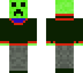 Red Creeper Minecraft Skins