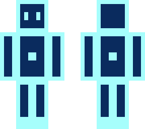 neon blue skin | Minecraft Skin