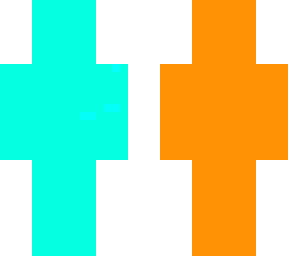 Orange And Blue | Minecraft Skin